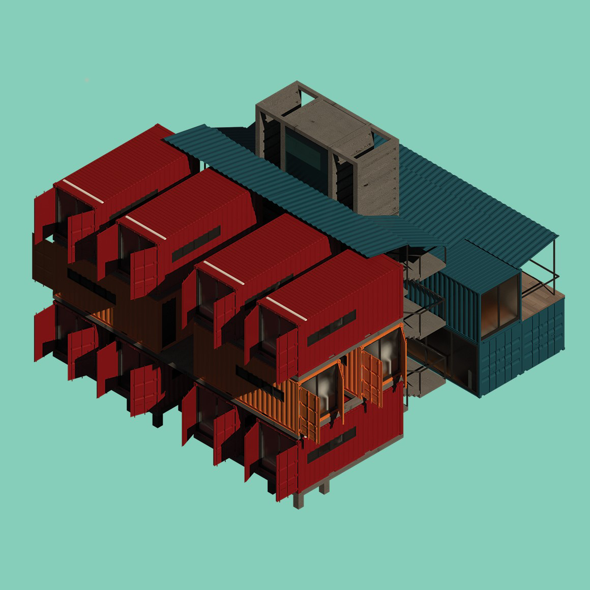 Container City - Modules by the Sea | Conceptual Architecture Project