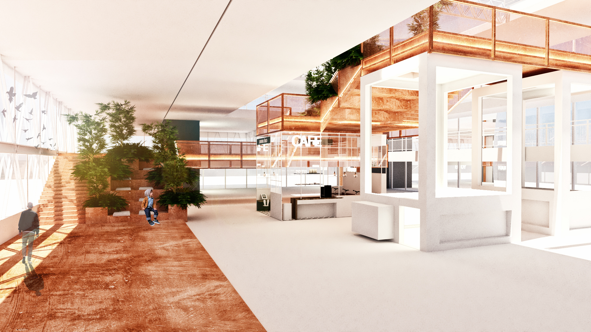 AN ORANGE RECREATIVE CIRCULATING STAGES | Cultural Architecture Story