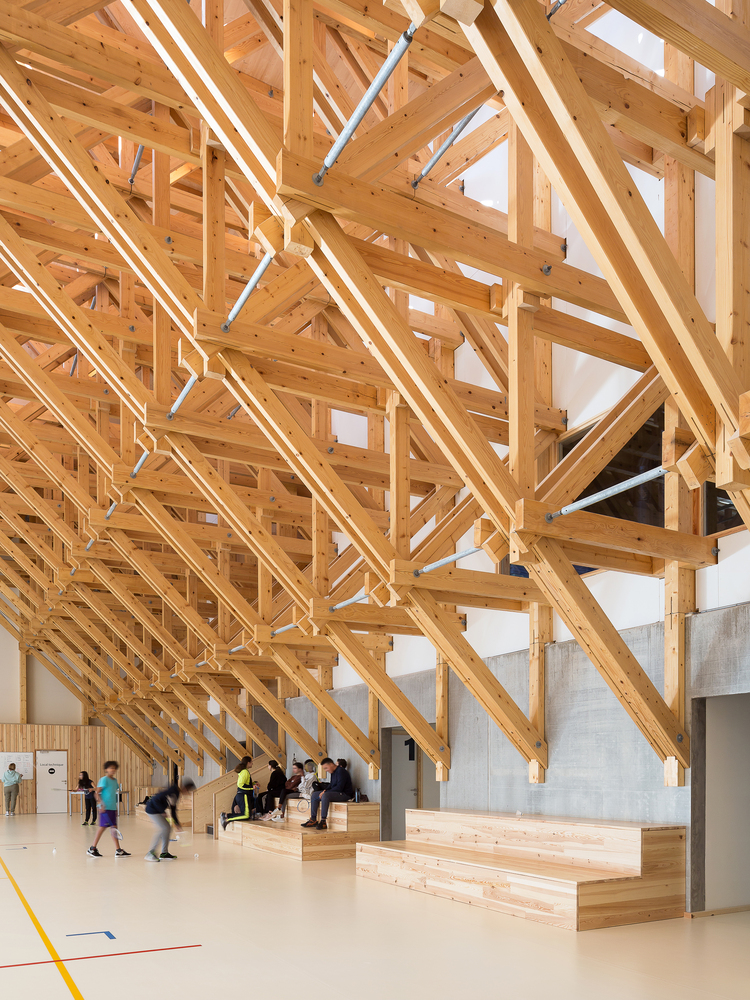Sustainable Gymnasium Design: Jean Lamour Gymnasium by Studiolada ...