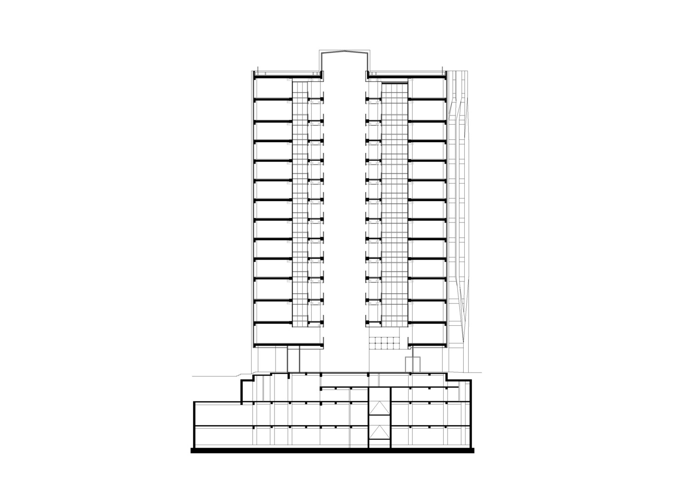 Innovative High-Rise Office Design: Zigzag Tower by Atelier FCJZ ...