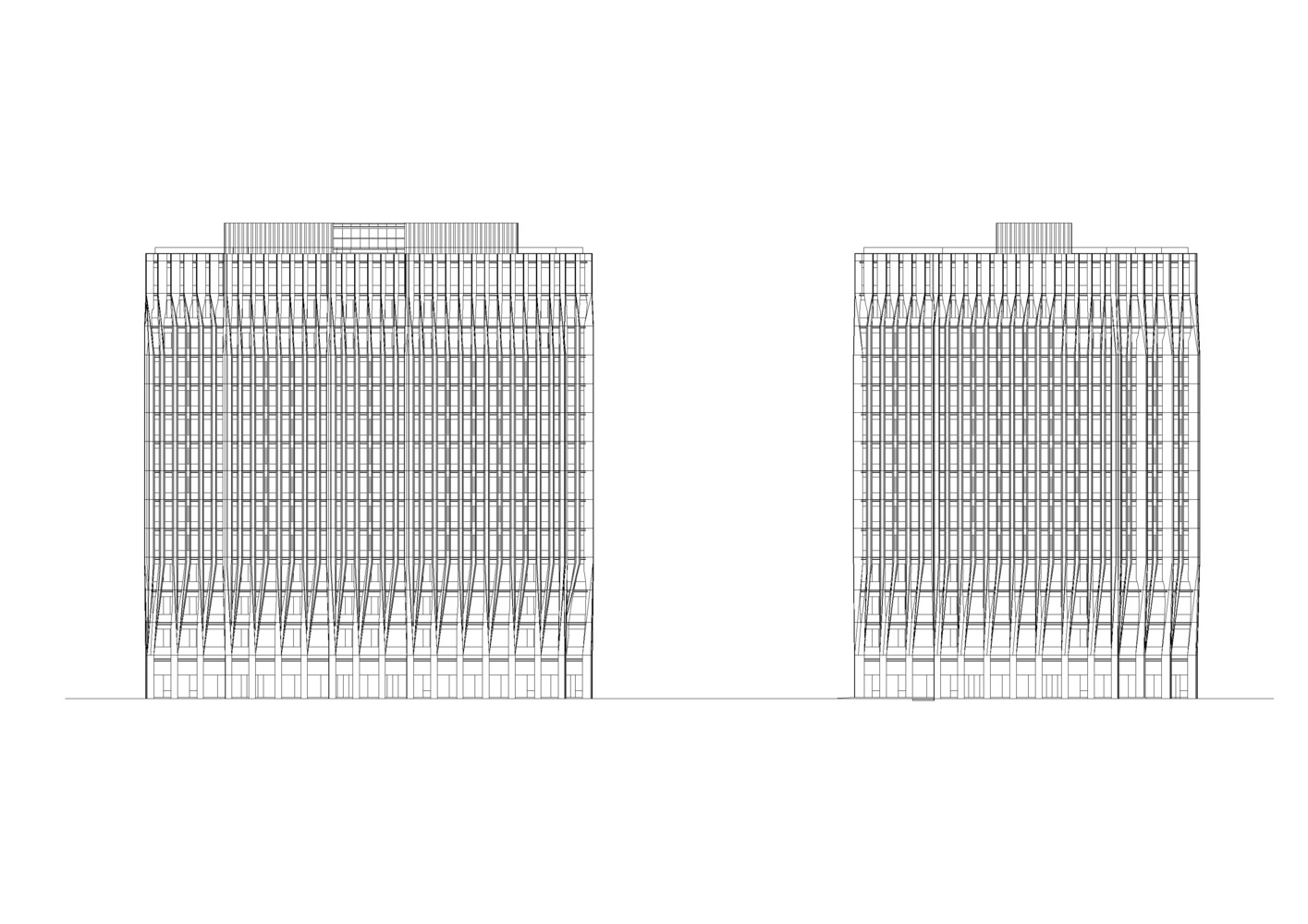Innovative High-Rise Office Design: Zigzag Tower by Atelier FCJZ ...