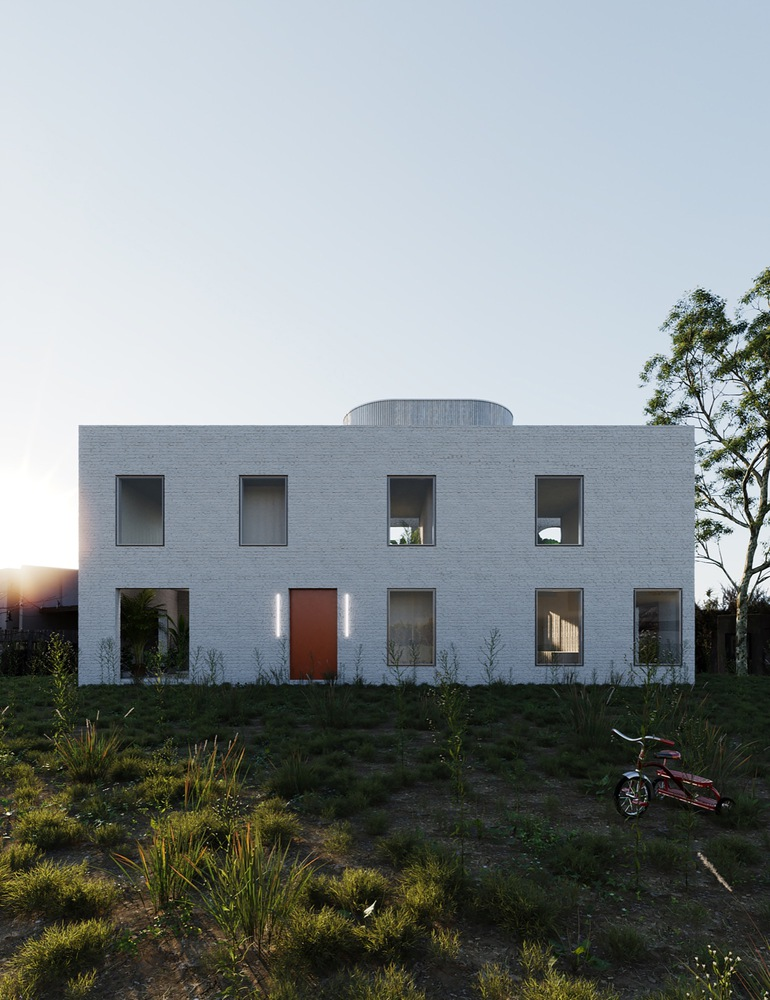 Modern Concrete House Design: House 104 by FLORA | Housing Story