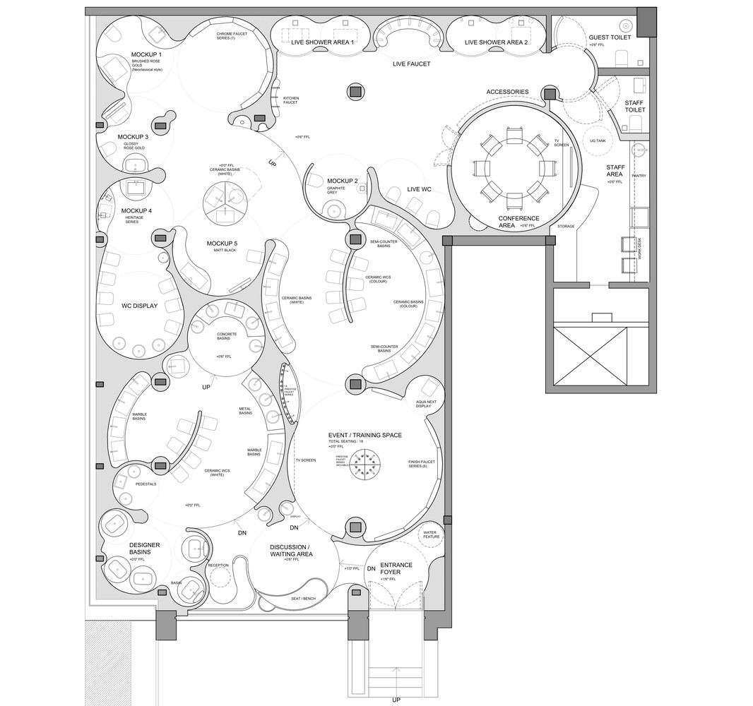 Luxury Bathware Showroom Design: A Masterpiece by MuseLAB in Mumbai ...