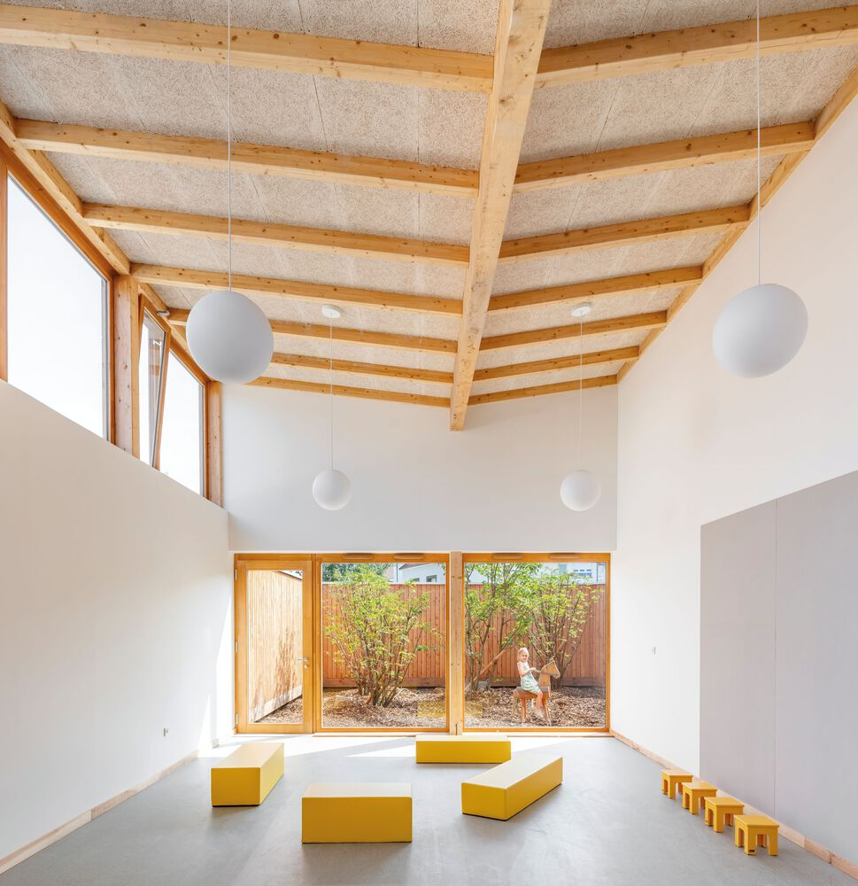Sustainable School Architecture: Nursery School and Elsa Triolet Center ...