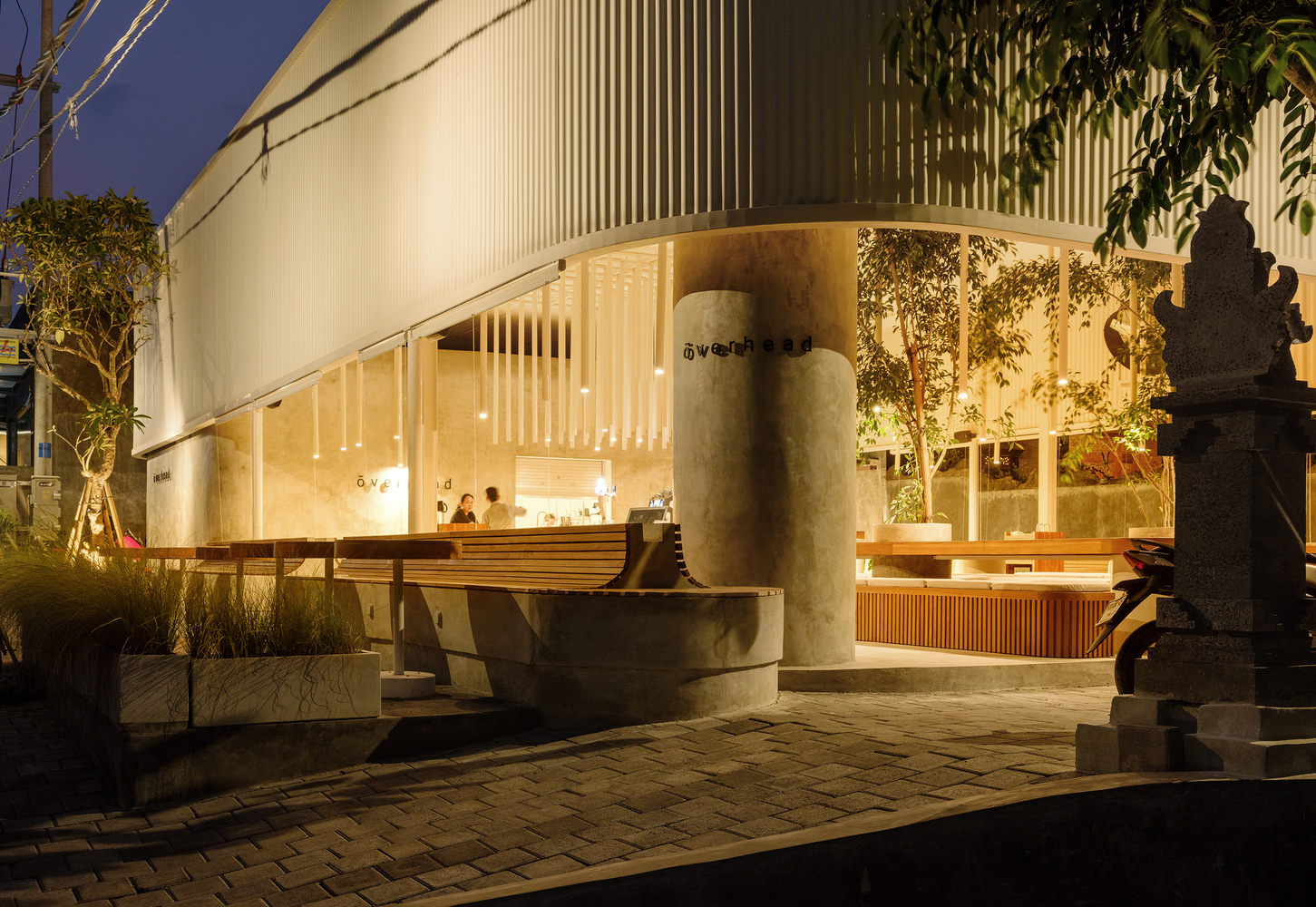 Overhead Restaurant: A Minimalist Restaurant Design in Bali ...