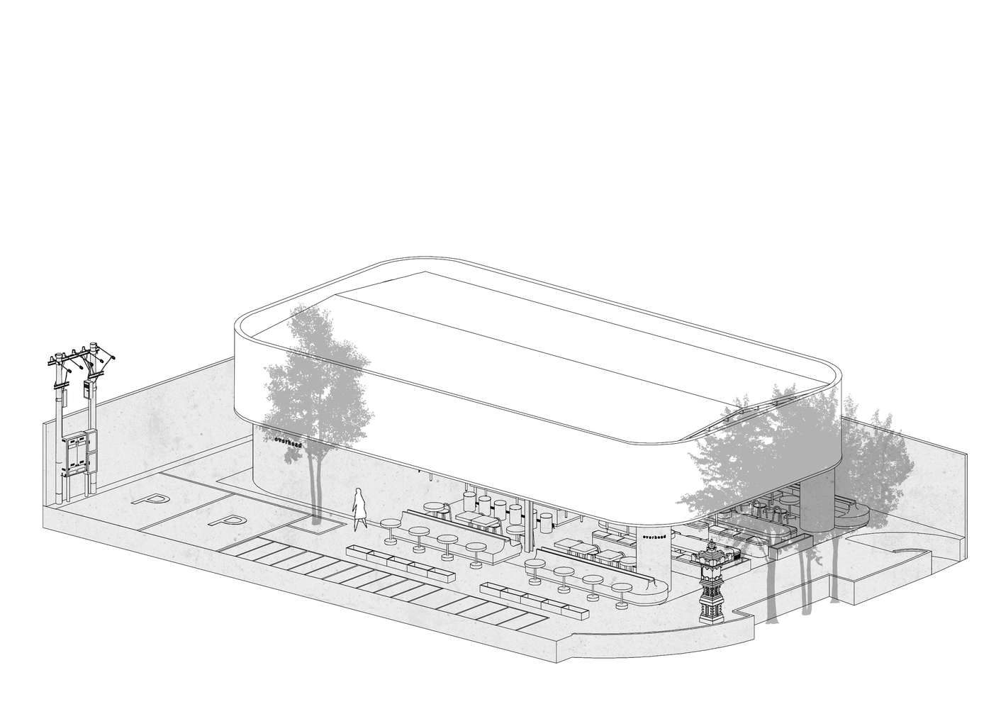 Overhead Restaurant: A Minimalist Restaurant Design in Bali ...