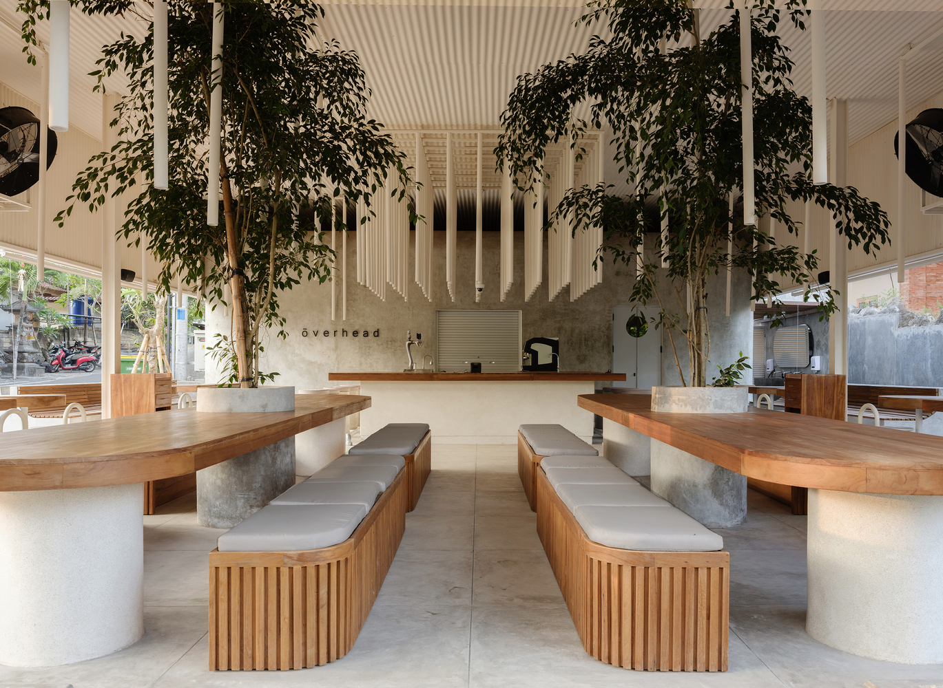Overhead Restaurant: A Minimalist Restaurant Design in Bali ...