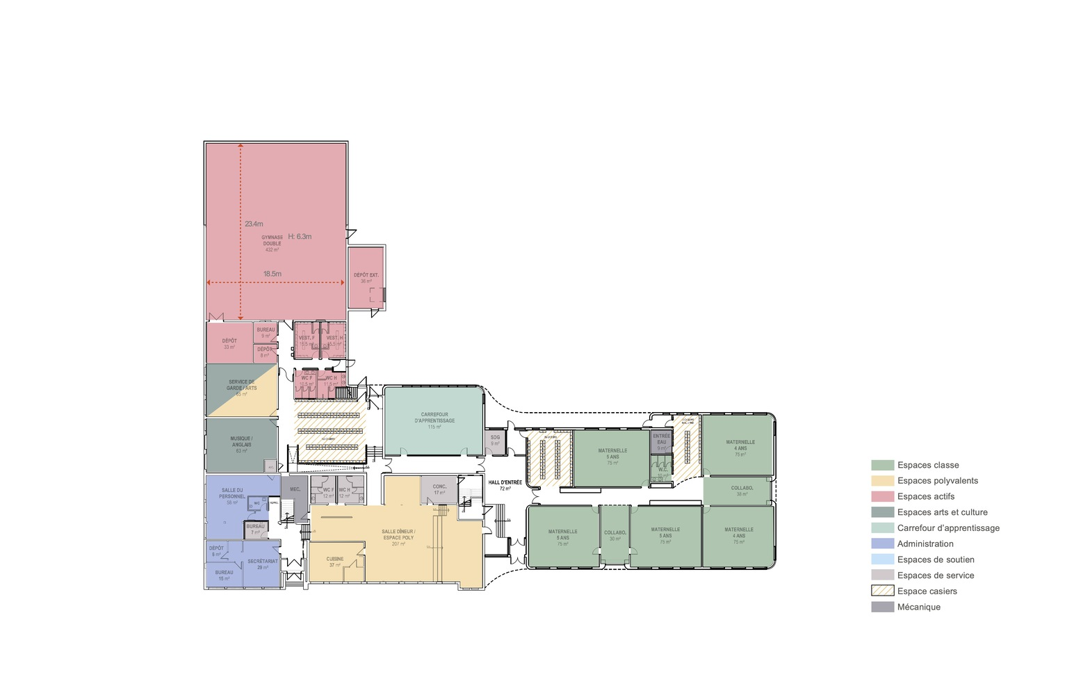 Louis-Saint-Laurent School Expansion: Modernizing Educational Spaces in ...