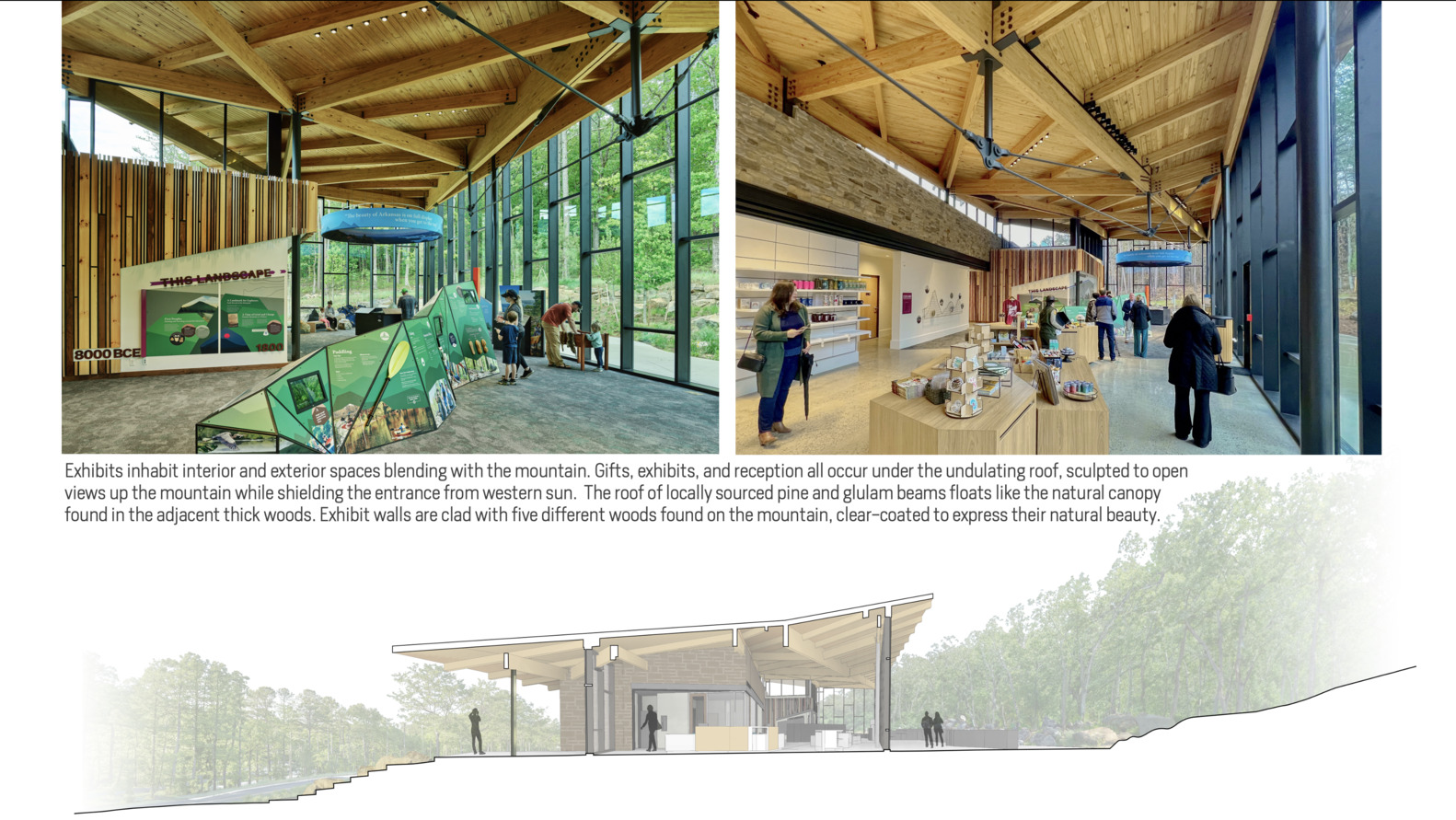 Sustainable Visitor Center Architecture: Pinnacle Mountain State Park ...