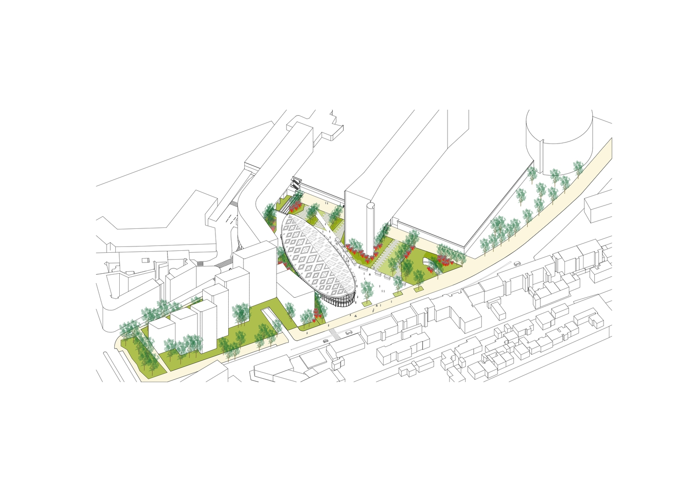 Modern Market Hall Design: Charras Centre by croixmariebourdon ...