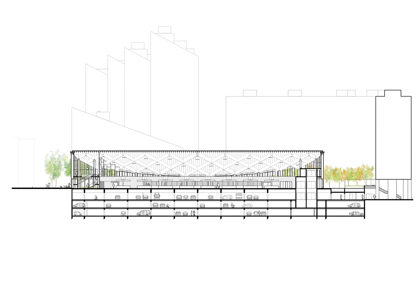 Modern Market Hall Design: Charras Centre by croixmariebourdon ...