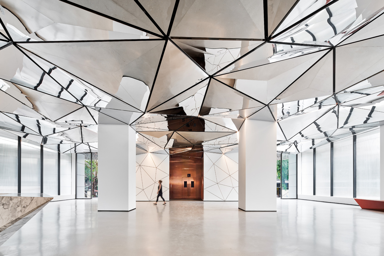 Parinee I Lobby by Studio Symbiosis: A Fusion of Geometry and Elegance ...