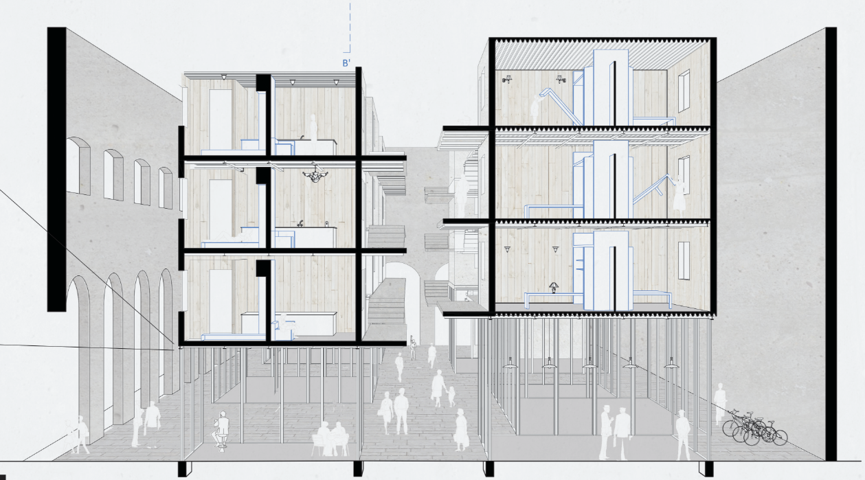 Adaptive Reuse Architecture: Ex-American Cinema Modular Housing ...