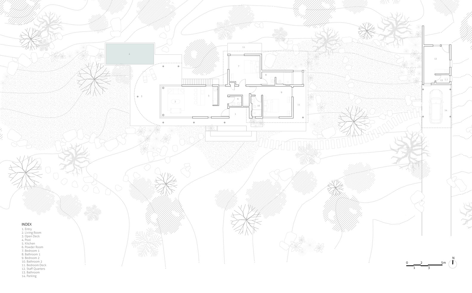 Pavilion House: A Modern Pavilion House Design Blending Nature and ...