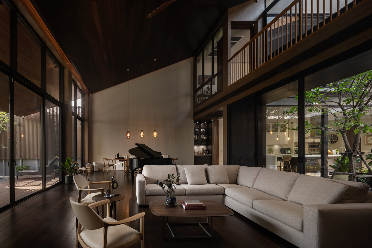 Modern Sloped Roof House: Roof House by IF (Integrated Field ...