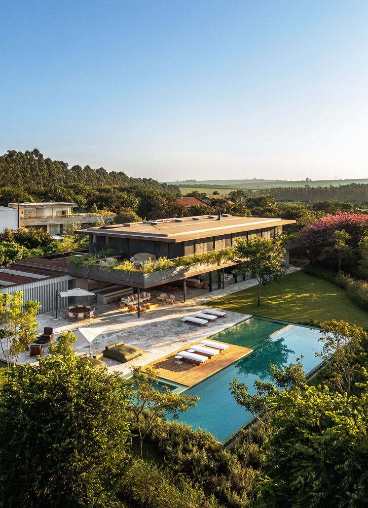 Modern Brazilian House Design: Floreira House by Matheus Farah + Manoel ...