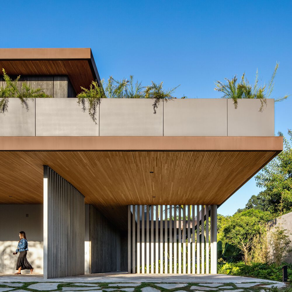 Modern Brazilian House Design: Floreira House by Matheus Farah + Manoel ...