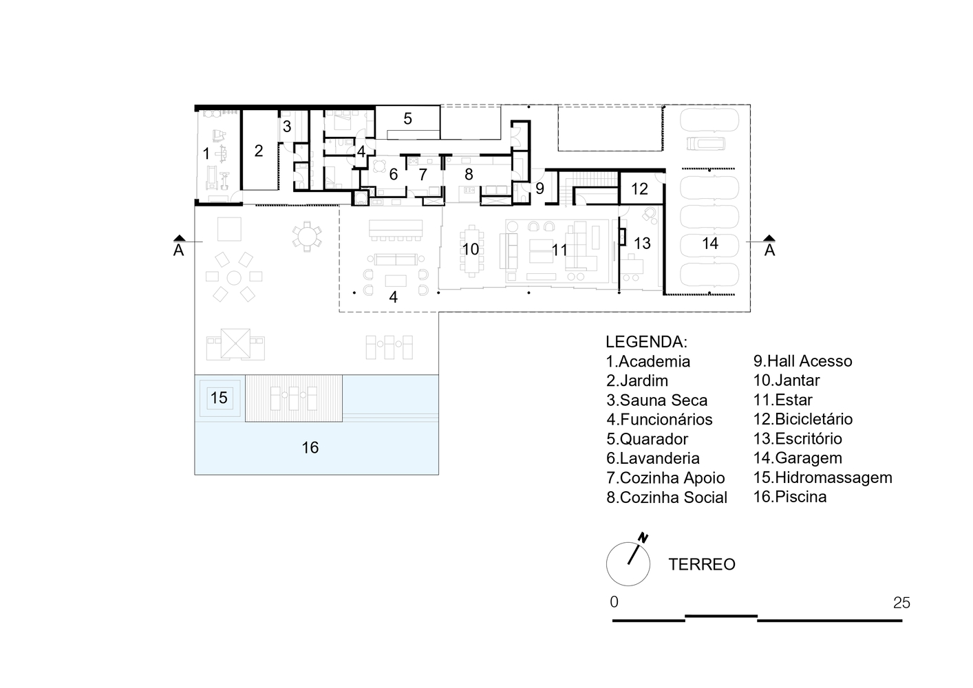 Modern Brazilian House Design: Floreira House by Matheus Farah + Manoel ...