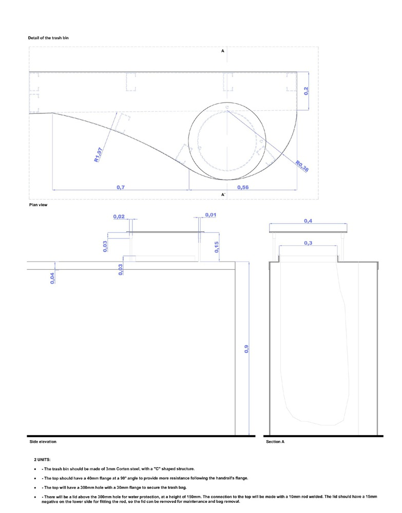 Pedestrian Bridge Design Over the Fareja Bridge by Rómulo Neto ...