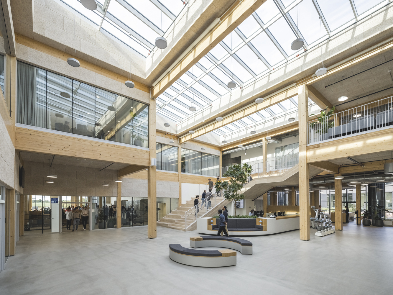 Cobot Hub by 3XN: A Landmark Modular Timber Office Building in Denmark ...