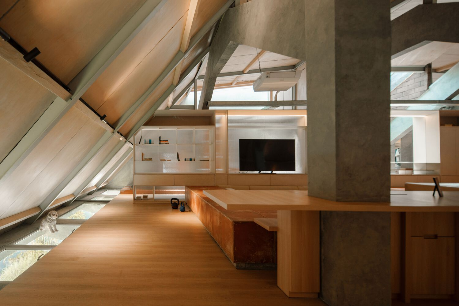 Modern Attic House Design in Indonesia: Attic Above Garden House by RAD ...