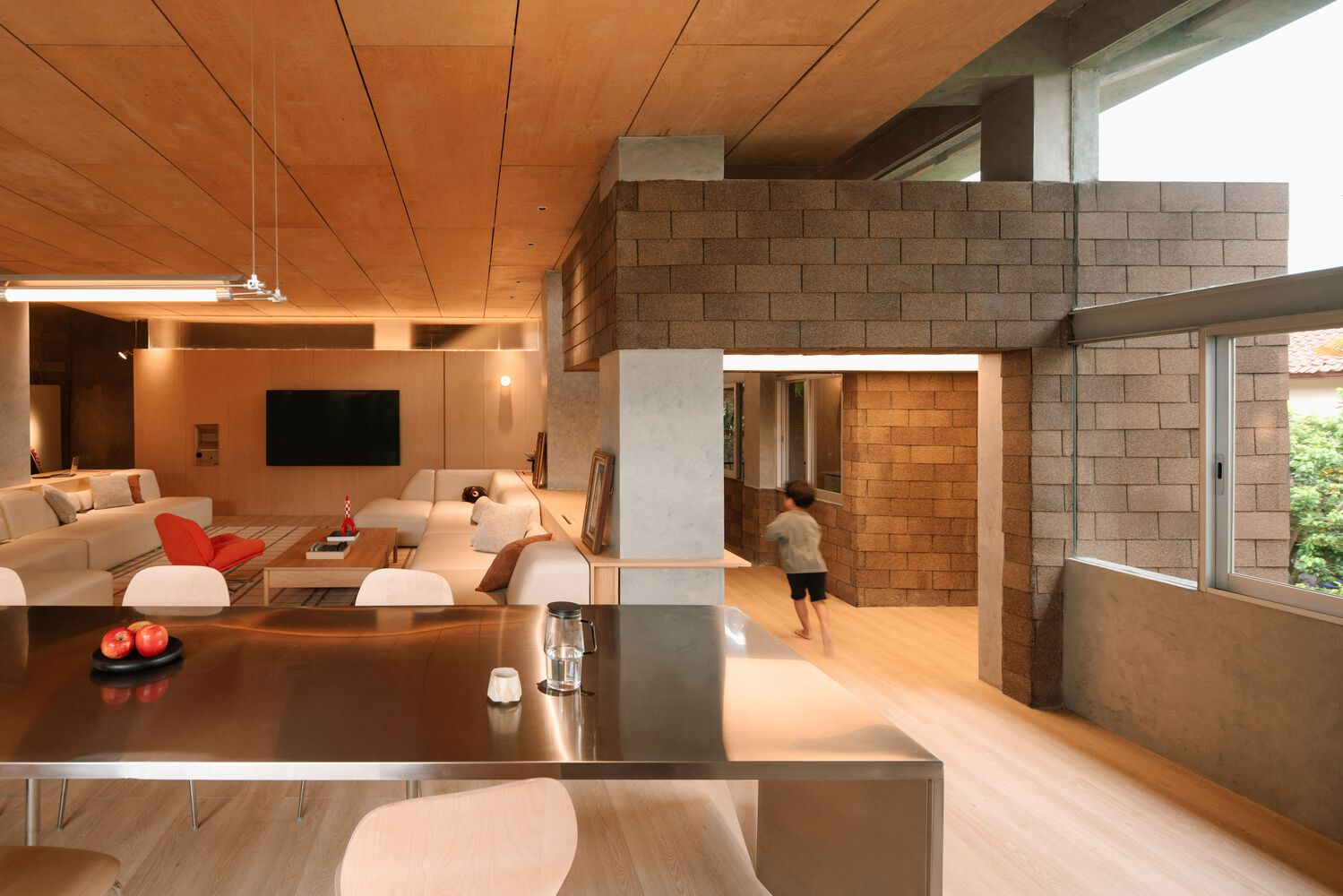 Modern Attic House Design in Indonesia: Attic Above Garden House by RAD ...