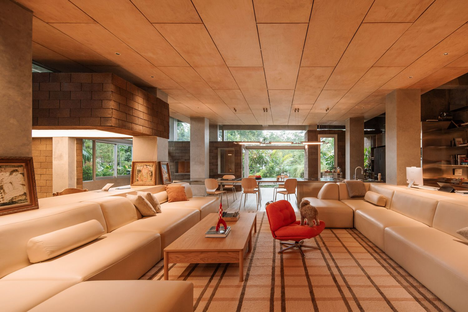 Modern Attic House Design in Indonesia: Attic Above Garden House by RAD ...