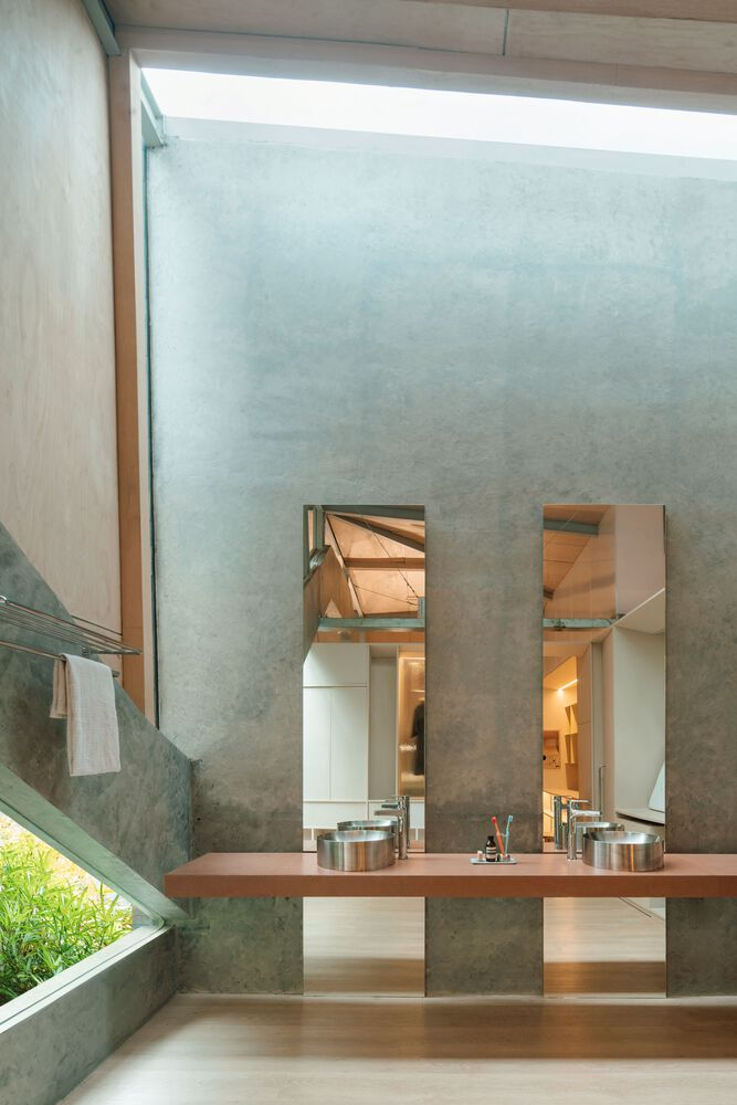 Modern Attic House Design in Indonesia: Attic Above Garden House by RAD ...