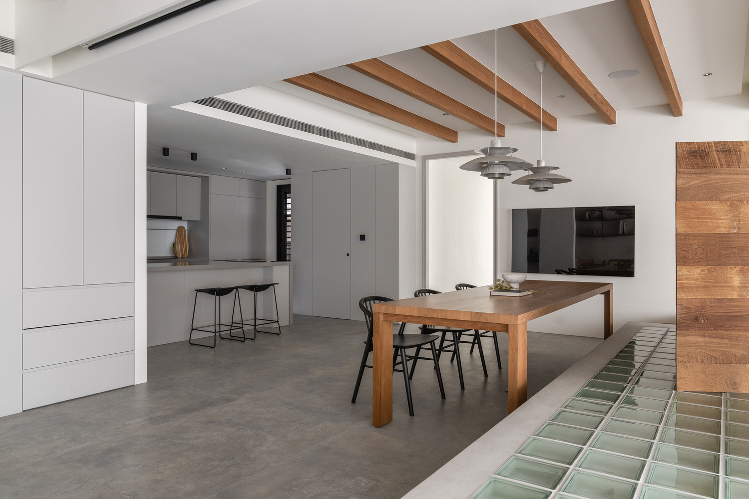 Mooin Apartment by KC Design Studio: A Sunken Living Room Apartment ...