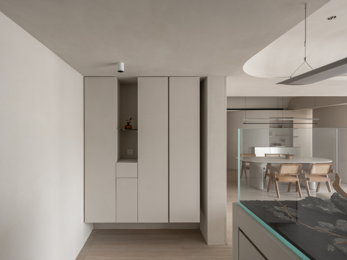 Curved Interior Design in the Slow Rhythm Apartment by KC Design Studio ...