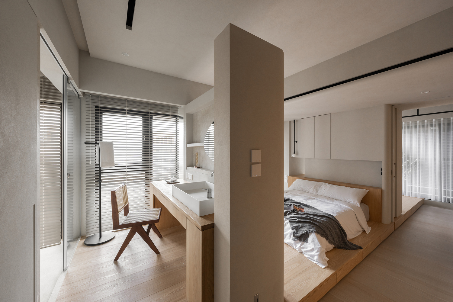 Curved Interior Design in the Slow Rhythm Apartment by KC Design Studio ...