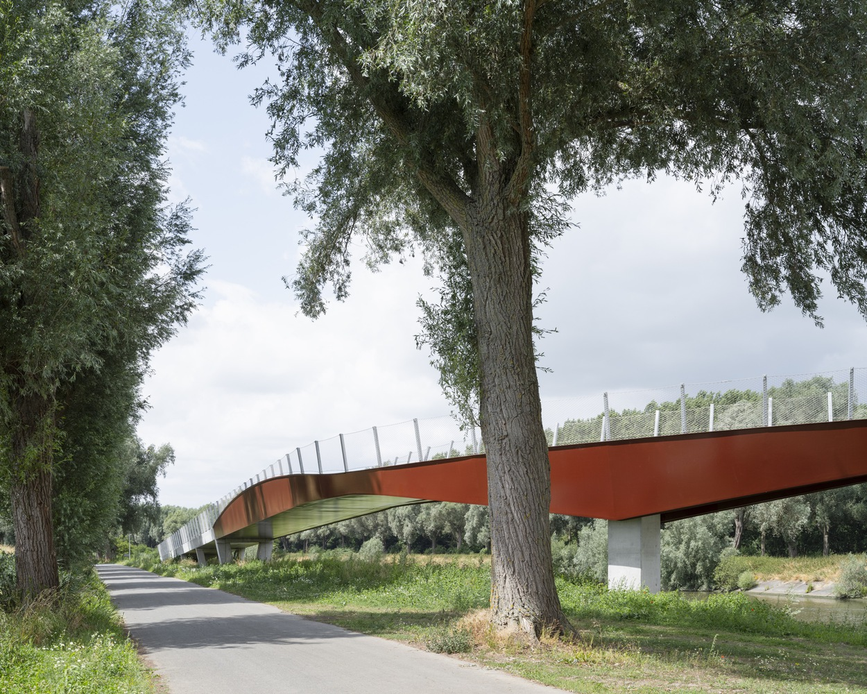 Vlasbrug Bridge by SBE nv: A Seamless Connection Across the River Lys in Belgium | Landscape ...