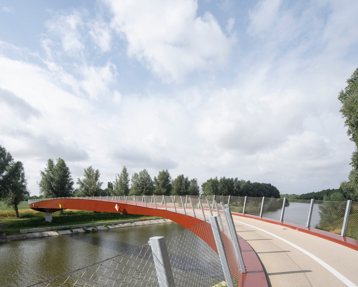 Vlasbrug Bridge by SBE nv: A Seamless Connection Across the River Lys in Belgium | Landscape ...