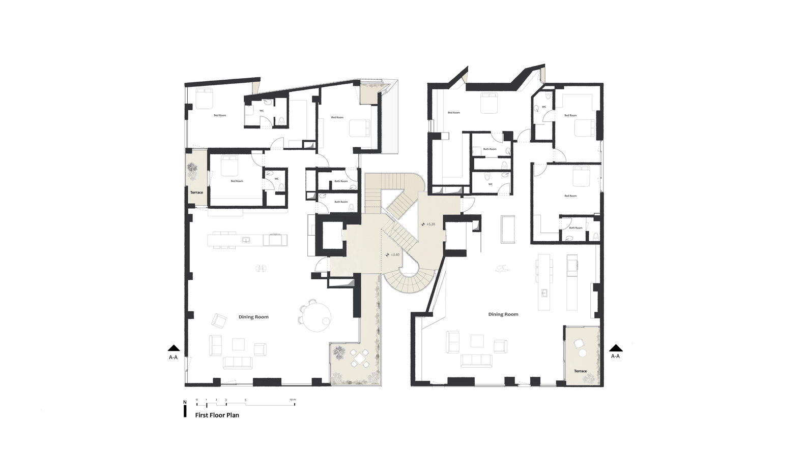AnDo Residential Building: Contemporary Brick Residential Architecture ...