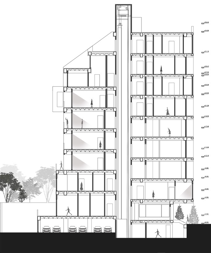 Miyan Residential Building by Pi Architects: A New Approach to Multi-Level Urban Residential ...