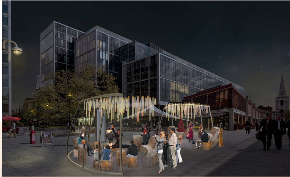 Sound-Responsive Urban Architecture at Bishops Square | Installations Story