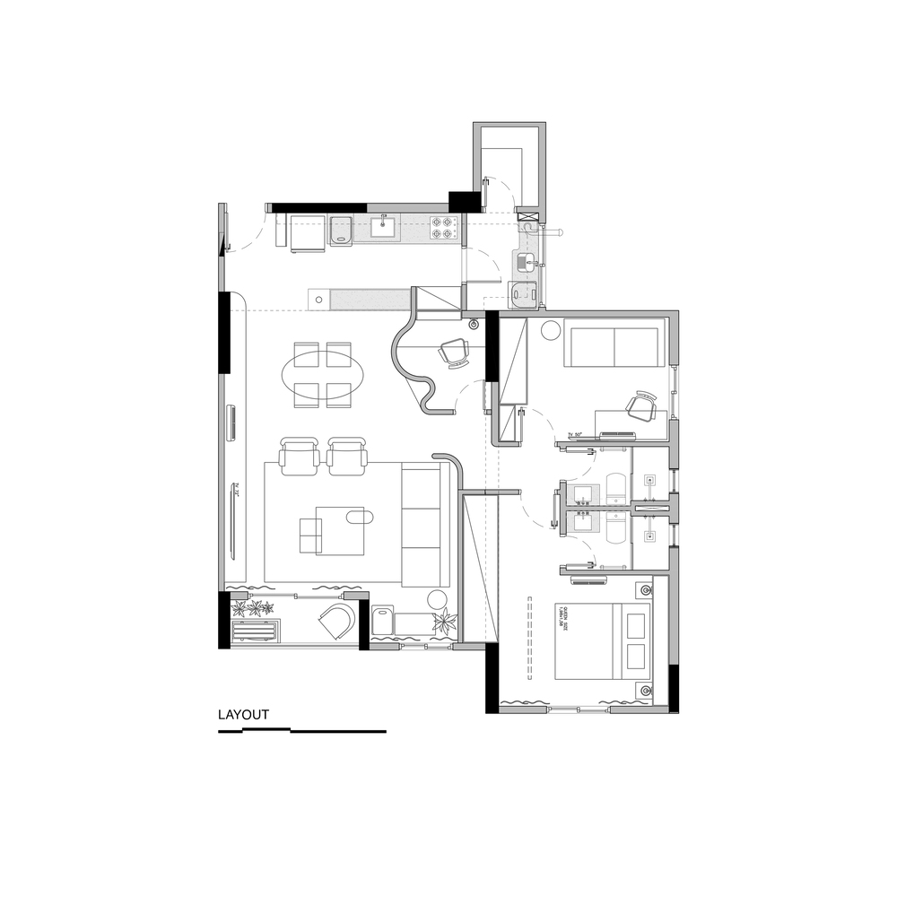 Modern Apartment Renovation with Curved Interiors: CORE Apartment by ...