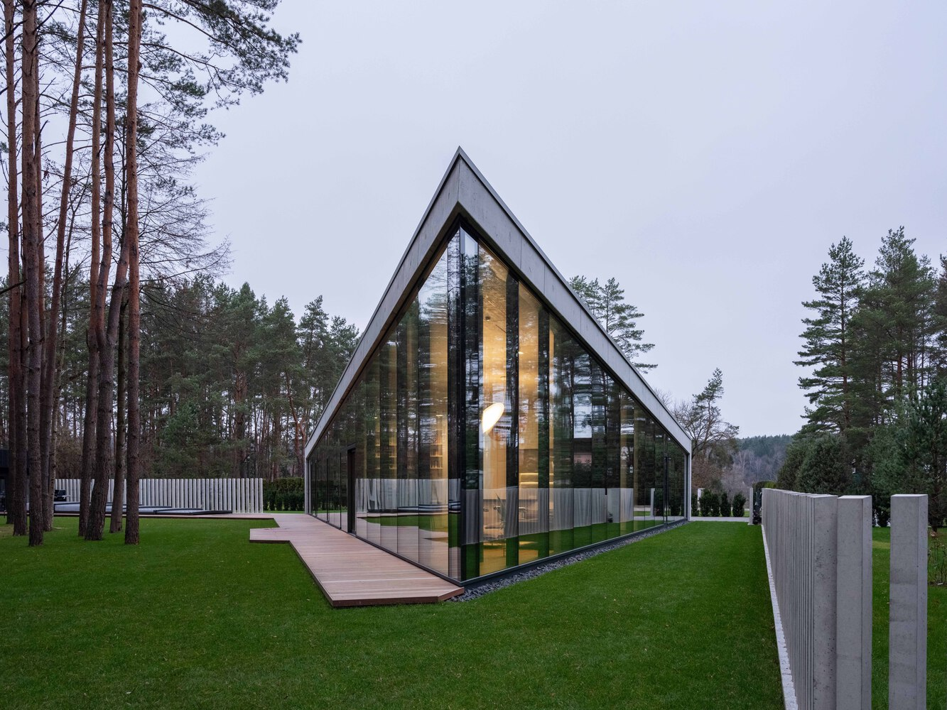 Triangular House Design in Vilnius by G.Natkevicius & Partners ...
