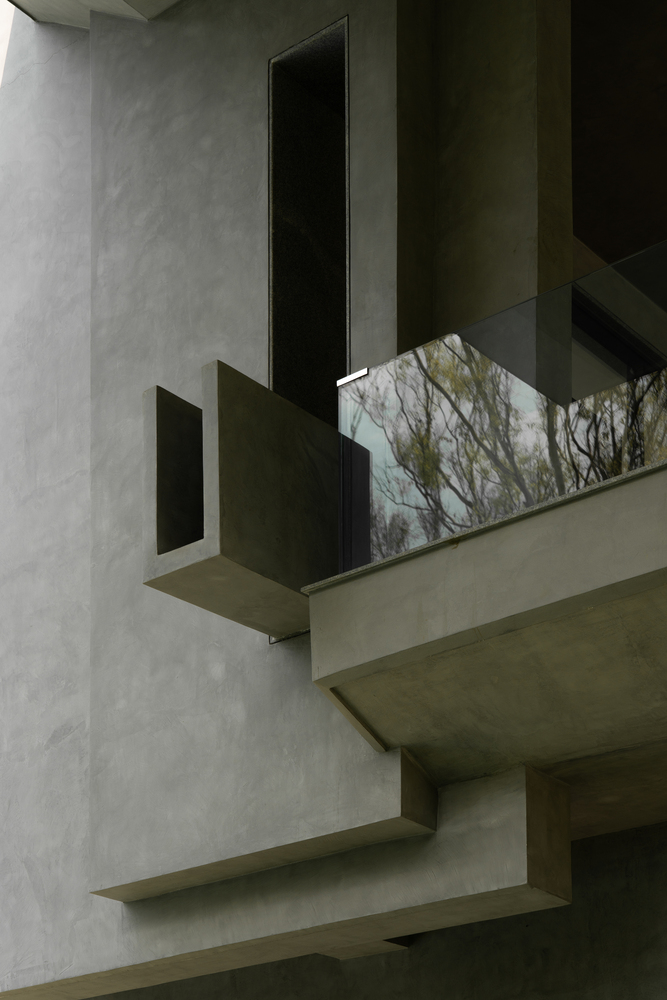 House Around the Oblique Column: A Masterpiece of Brutalist Farmhouse Architecture by RENESA ...