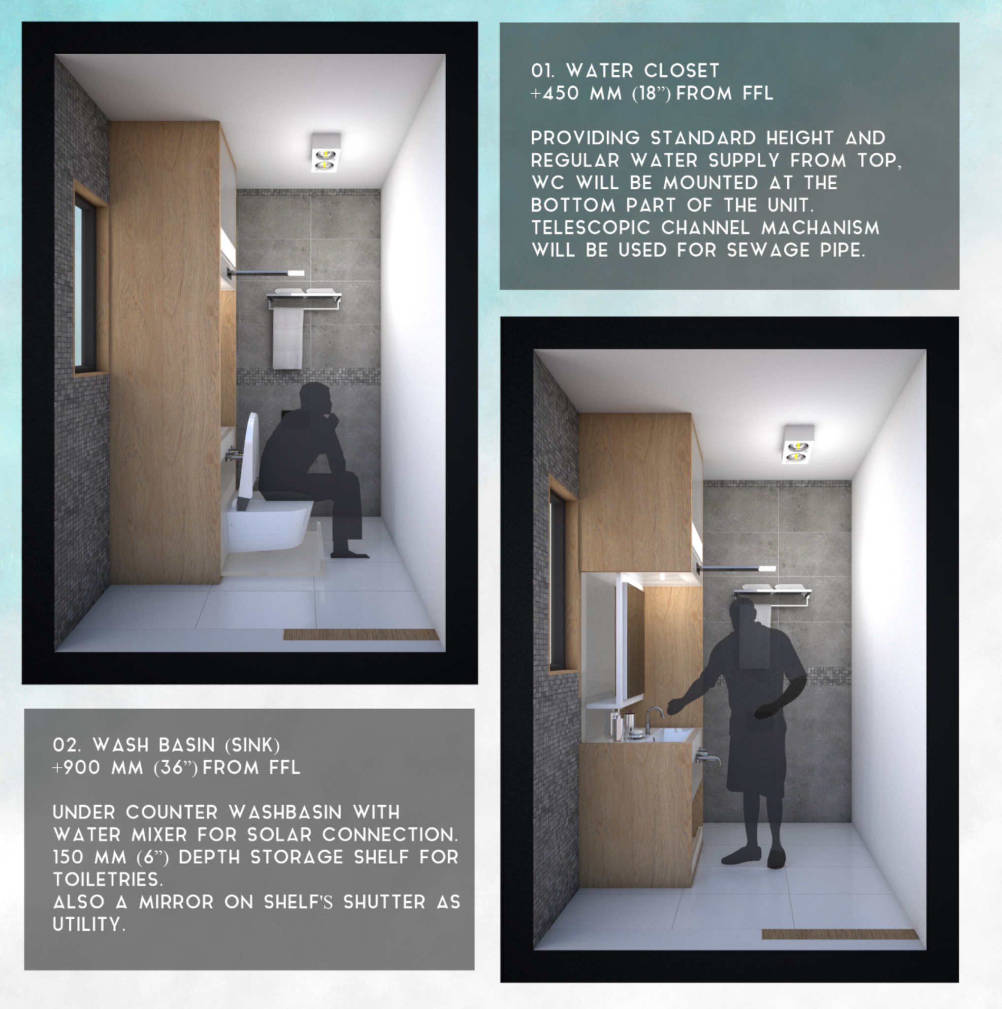 Aqua Play | Modular Portable Bathroom Architecture | Product Design Results