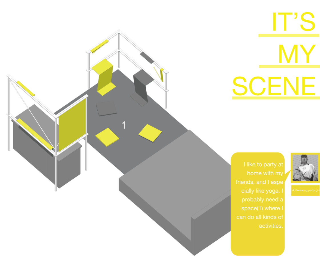 It’s My Scene: Modular Interior Architecture for Adaptive Urban Living | Architecture Results
