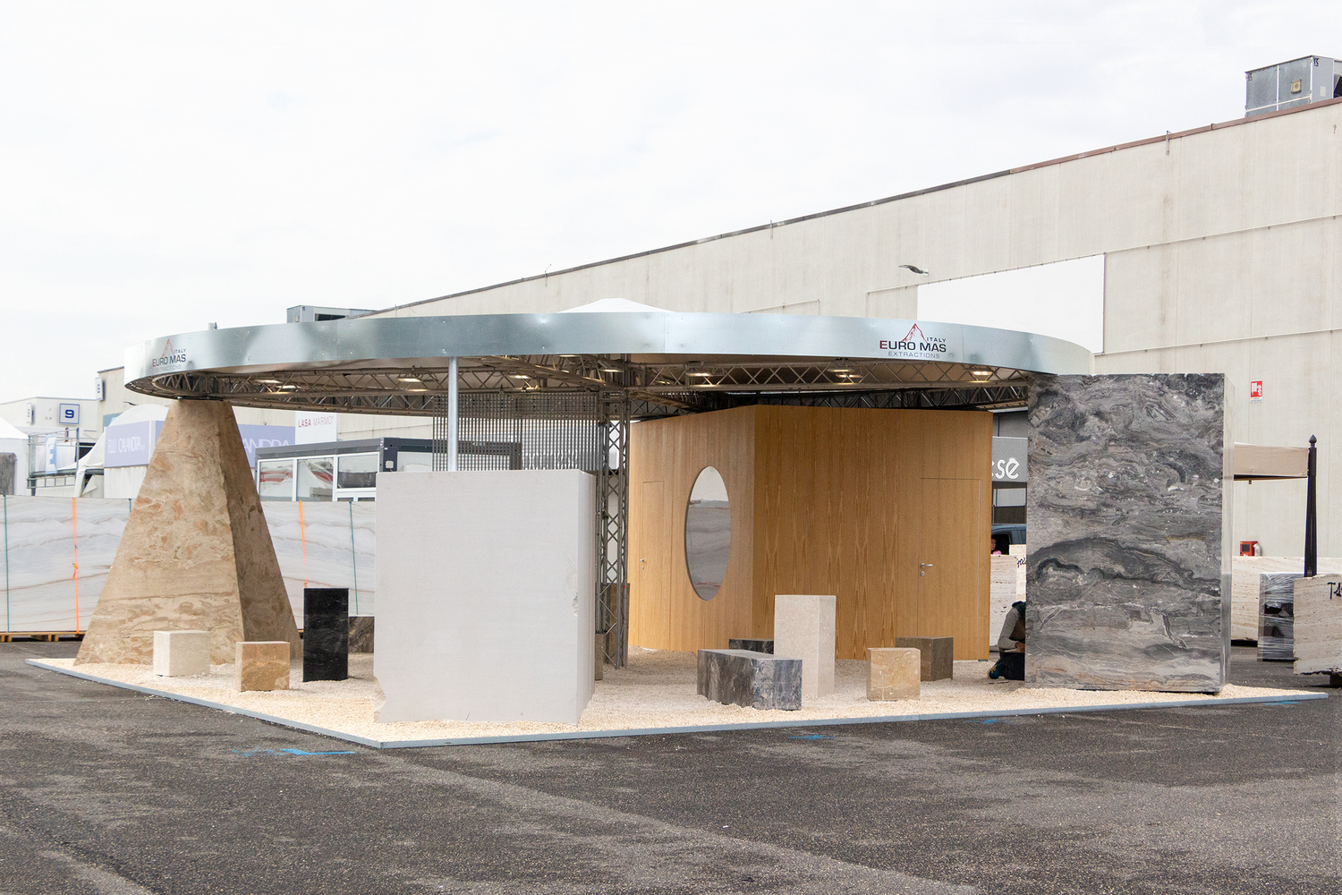 Innovative Marble Pavilion Design: The EU-02X Pavilion by (ab)NORMAL ...