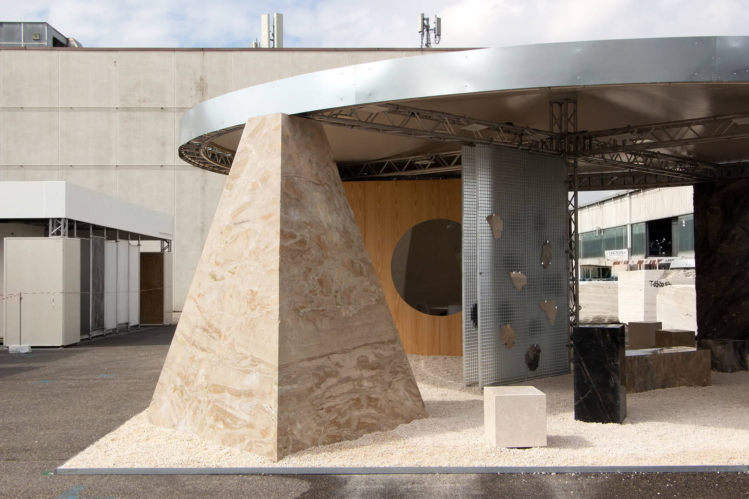 Innovative Marble Pavilion Design: The EU-02X Pavilion by (ab)NORMAL ...