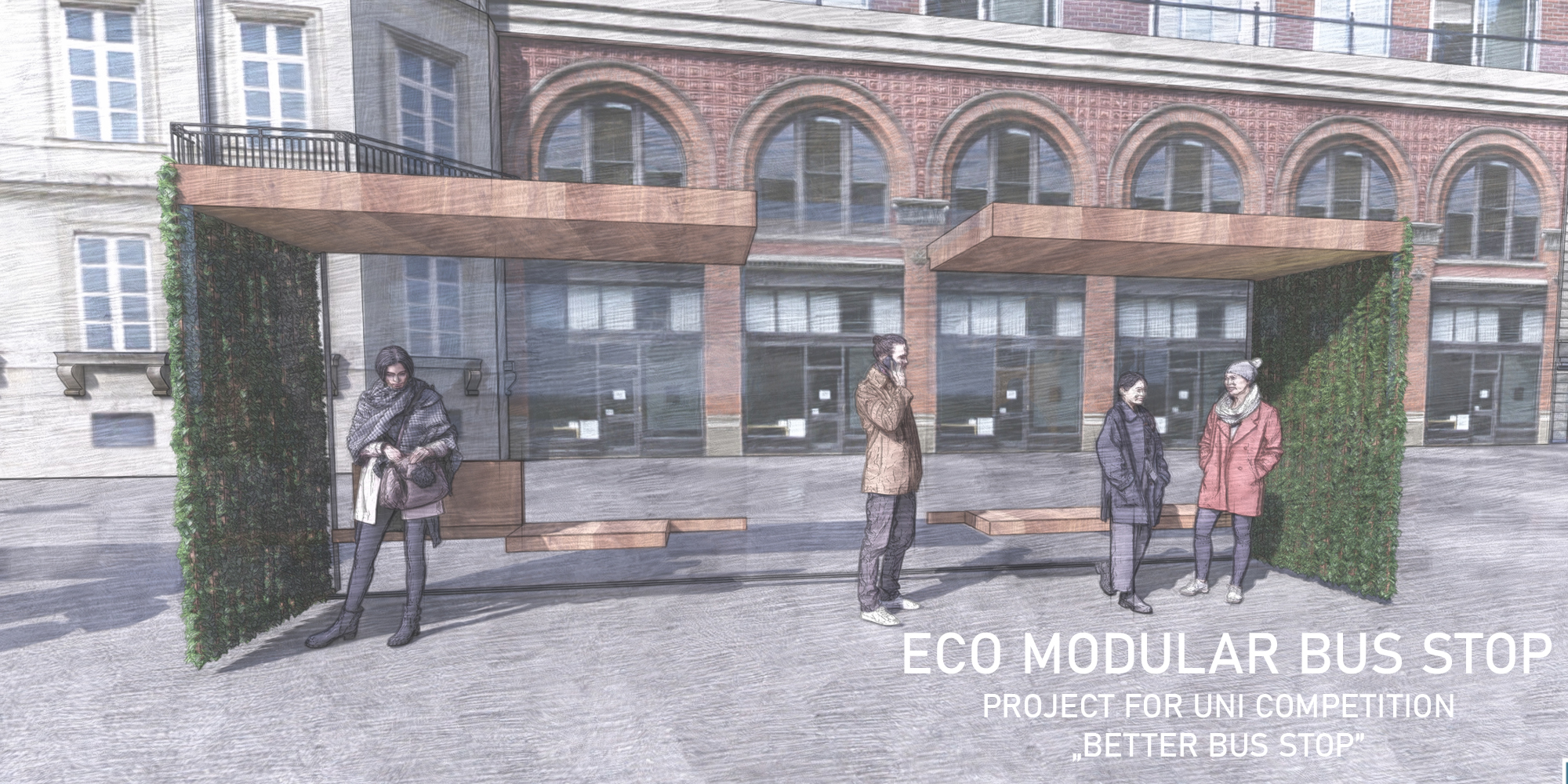 ECO MODULAR BUS STOP | Urban Design Story