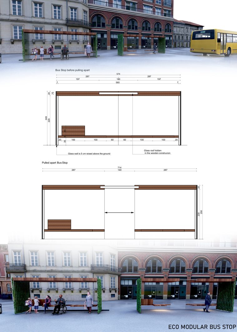 ECO MODULAR BUS STOP | Urban Design Story
