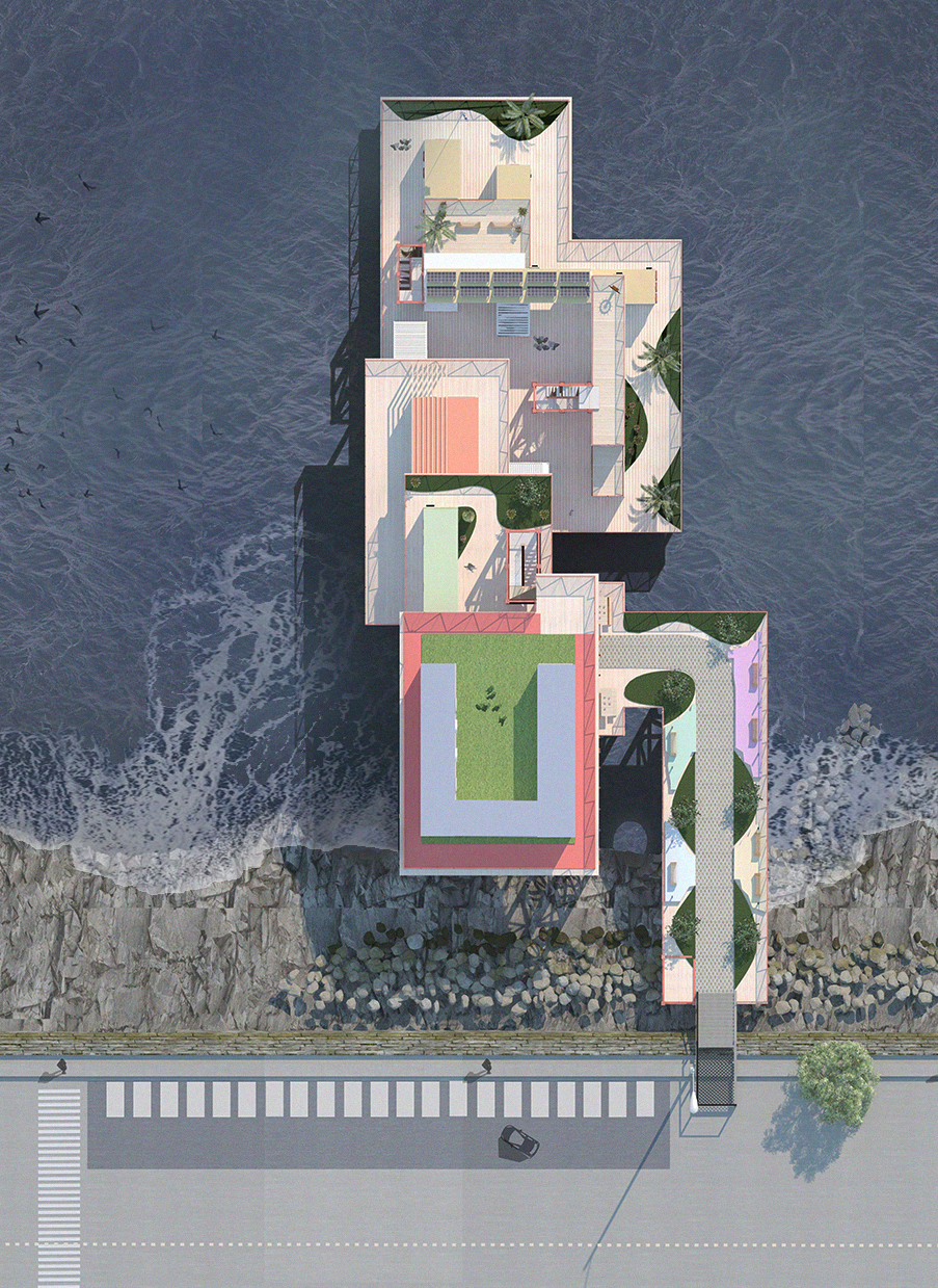 Marine student container city | Cultural Architecture Design Process