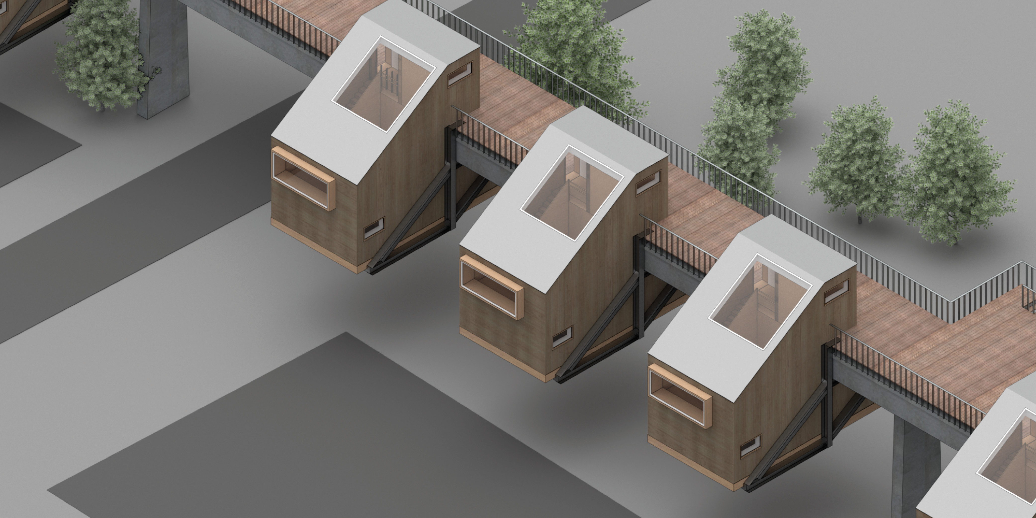 Parasitic architecture, simulating future developments of our cities ...