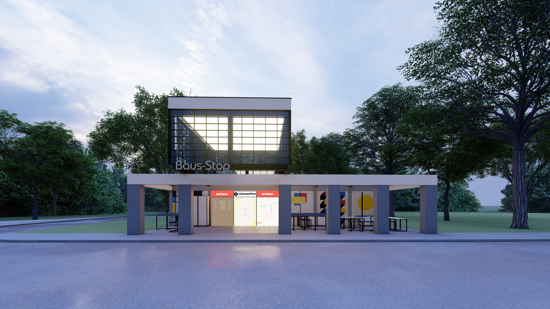 Bauhaus in the present: Reinventing the bus-stop typology by ...