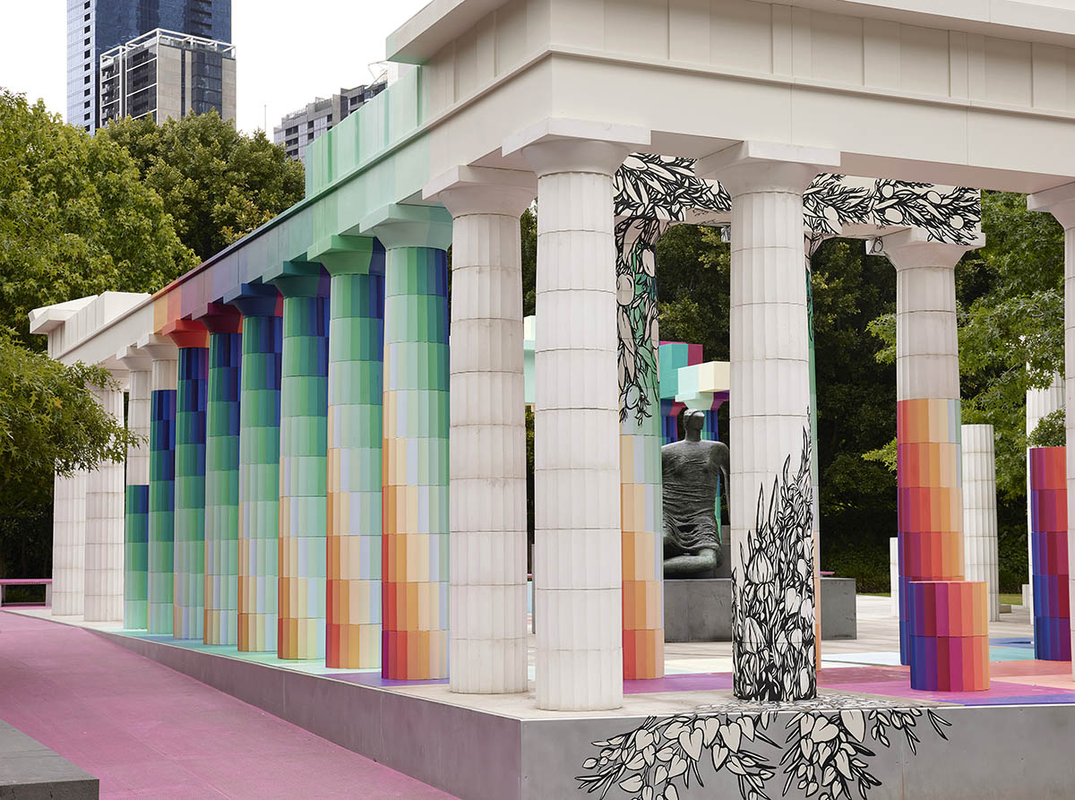 Adam Newman and Kelvin Tsang installed a colorful, mural-clad version ...