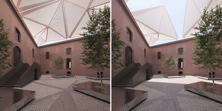 Revolutionary Origami-inspired Kinetic Roof by CRA and Italo Rota ...